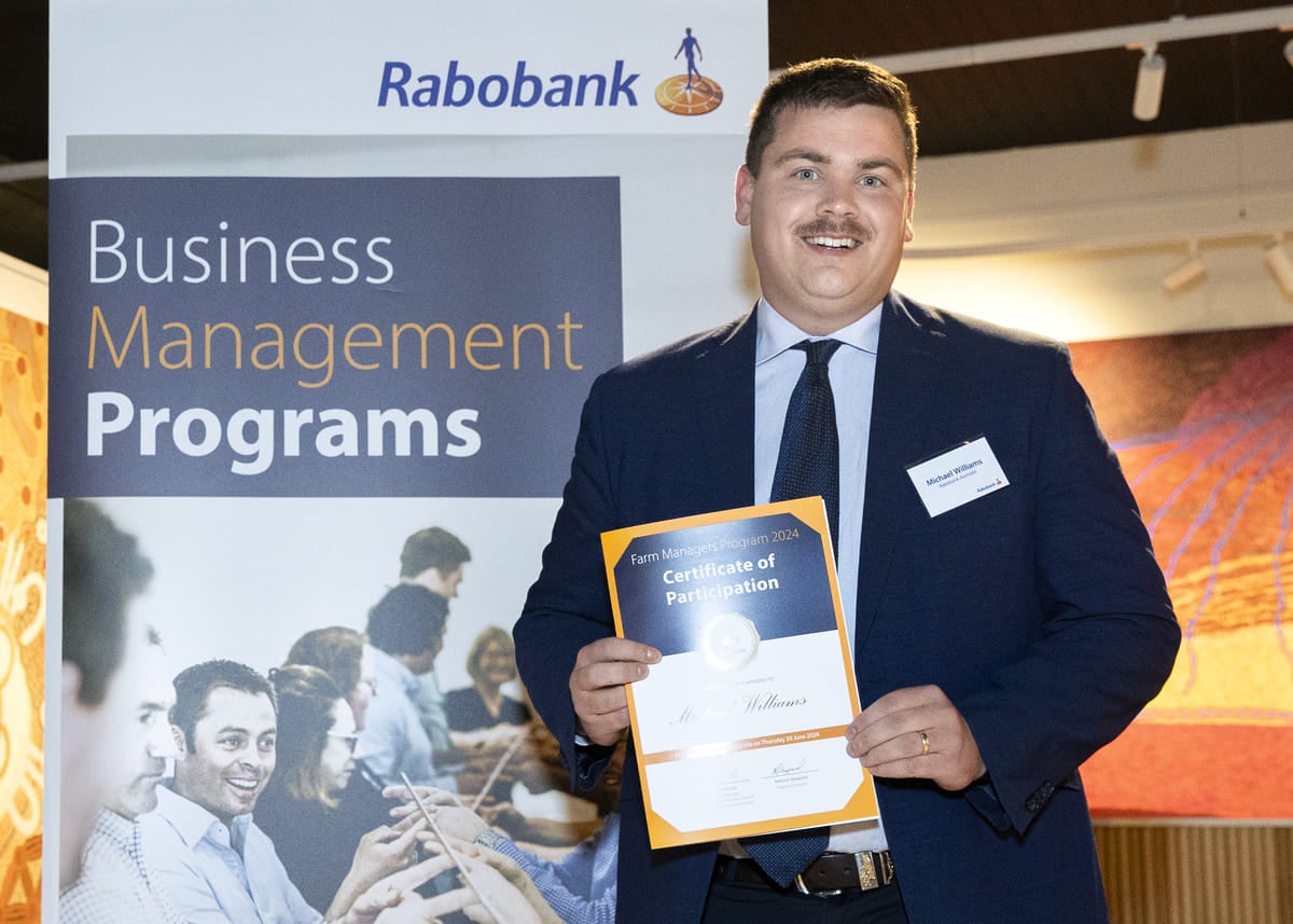 Rabobank Farm Management Program provides skills on farm, and off